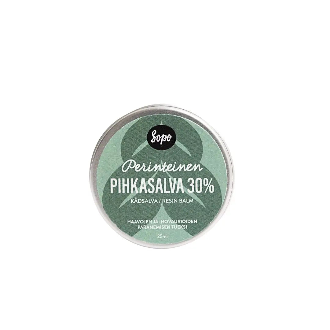 Perinteinen pihkasalva 30% – Sopo Soap